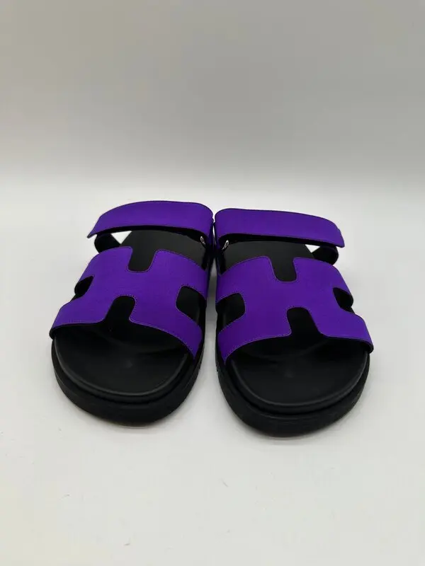 Hermès Satin Chypre Sandal - Purple
