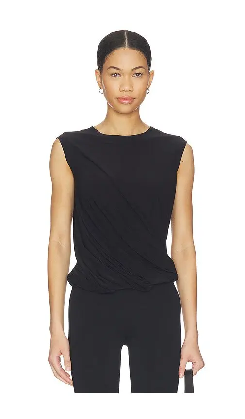 Norma Kamali Sleeveless Twist Top - Black