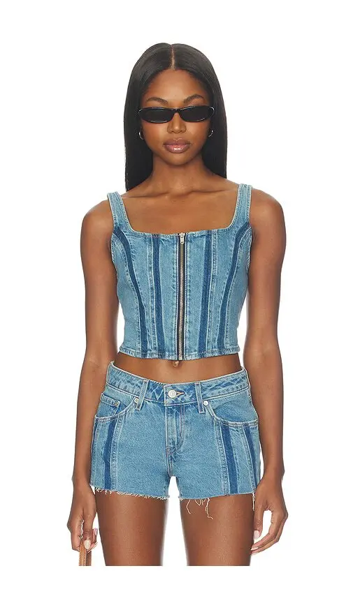 LEVI'S Seamed Zip Bustier - Shadow Work