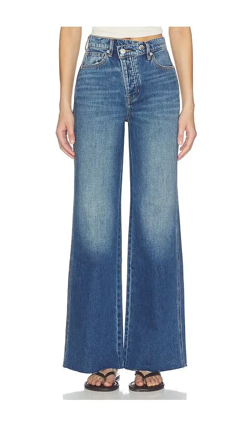 Veronica Beard Taylor Wide Leg Jeans - City Lights
