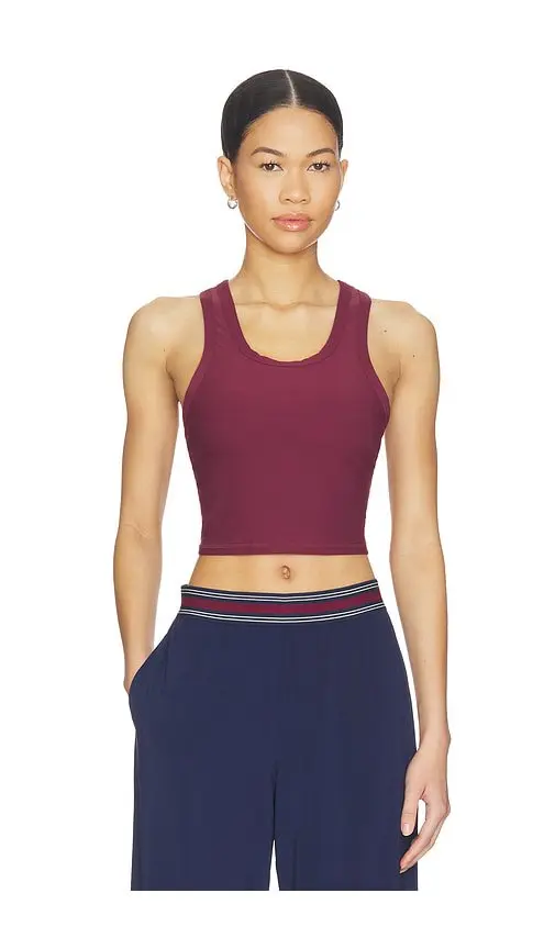 The Upside Peached Sophie Crop Top - Maroon