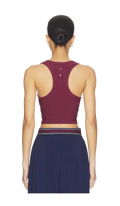 The Upside Peached Sophie Crop Top - Maroon