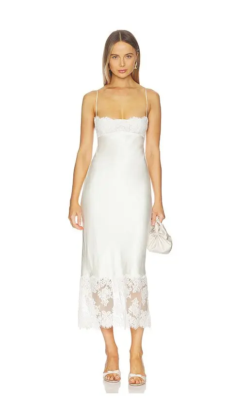 STONE COLD FOX X Carmela Midi Dress - Ivory