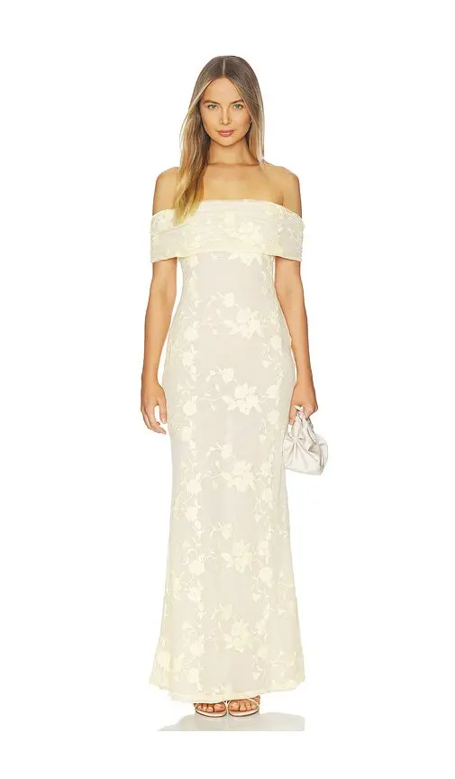 STONE COLD FOX X Jessie Gown In Lemon - Butter Yellow