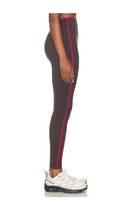 FORM Two Tone Leggings In Brown - Espresso