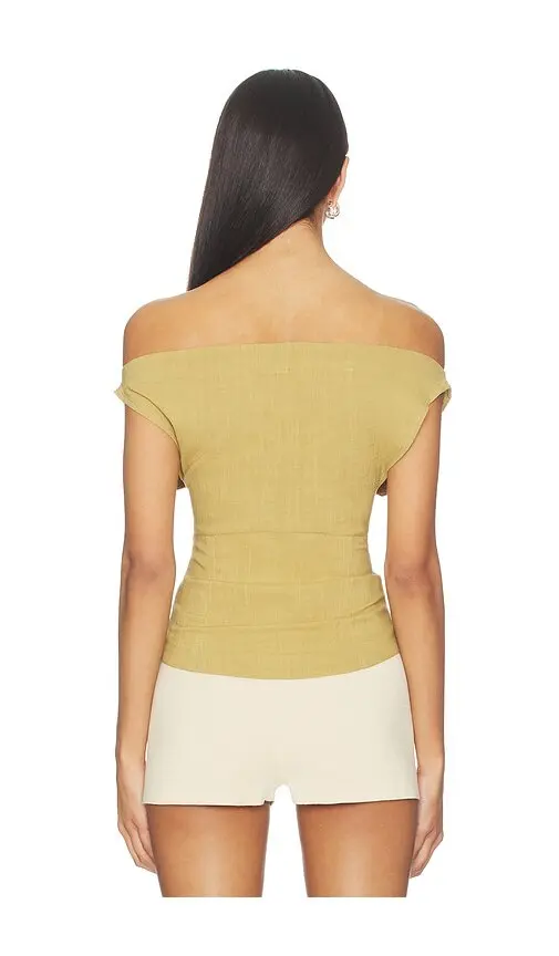 Free People Off-the-shoulder Tapered Waist Top