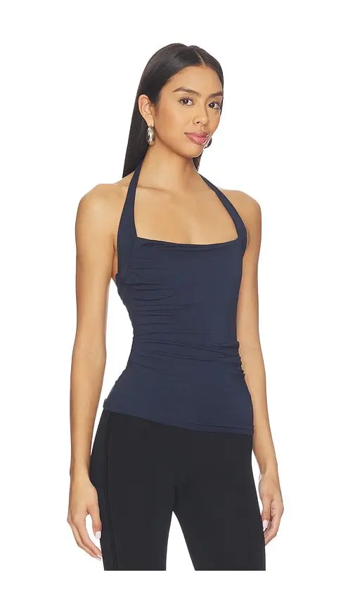 GEEL X Isabelle Halter Top - Navy