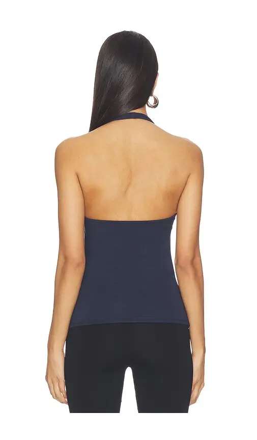 GEEL X Isabelle Halter Top - Navy