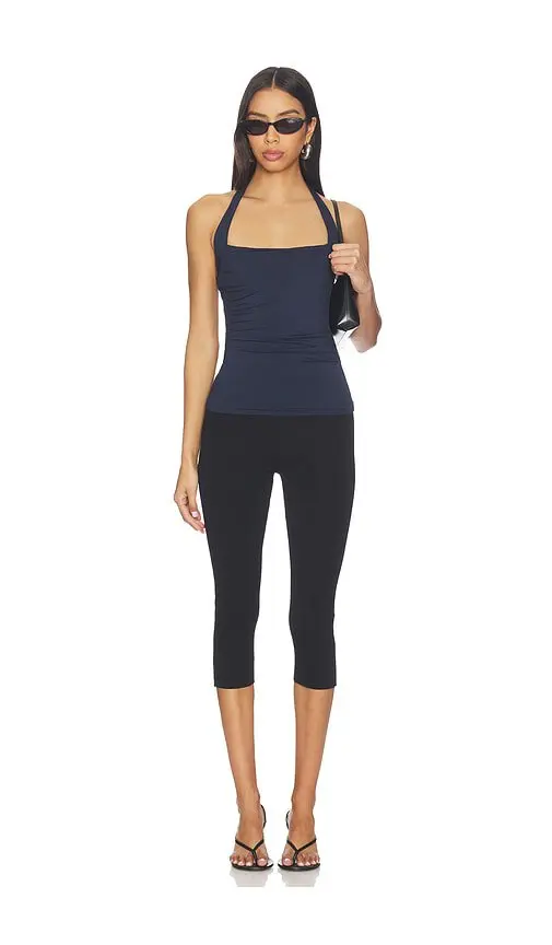GEEL X Isabelle Halter Top - Navy