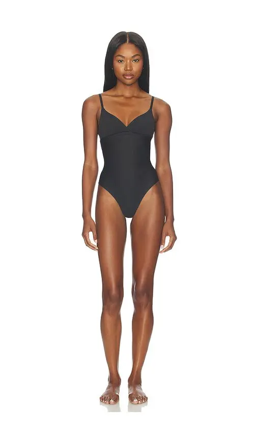 SKIMS Body High Waisted Thong In Black - Onyx
