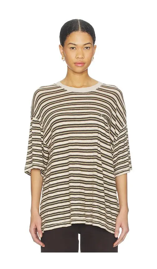 Free People X All Love Stripe Pocket Tee