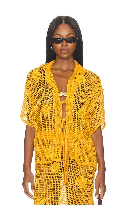 MAAJI Golden Blossom Amarantta Shirt - Bright Yellow