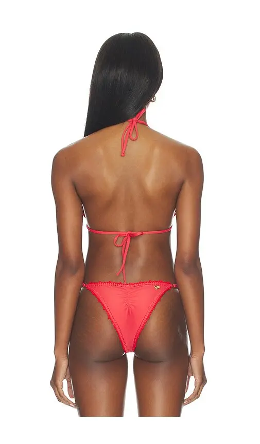 CAPITTANA Missy Crochet Bikini Top - Orange
