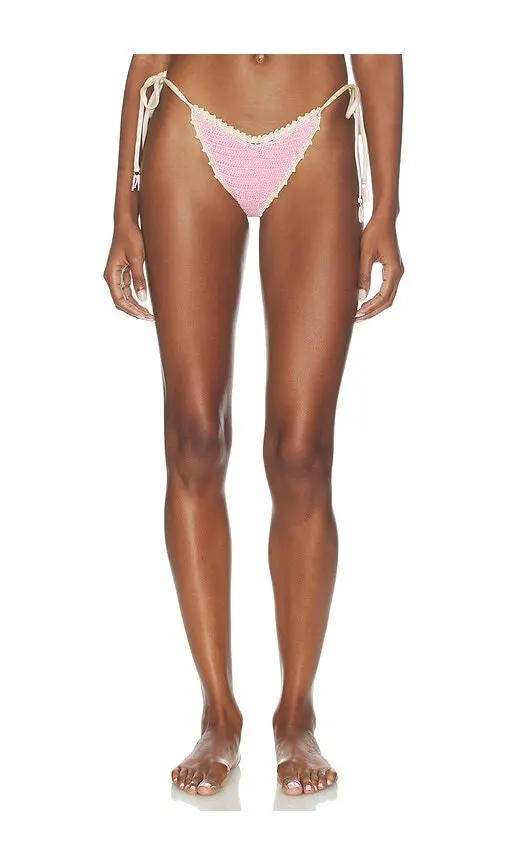CAPITTANA Trinidad Flower Bikini Bottom - Pink