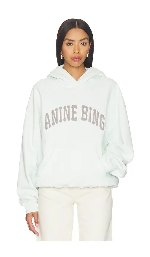 ANINE BING Harvey Hoodie - Spring Mint