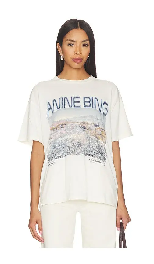 ANINE BING Cade Wildflowers Tee - Off White