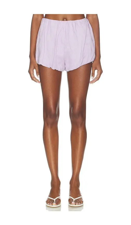 AEXAE Linen Balloon Short - Lavender