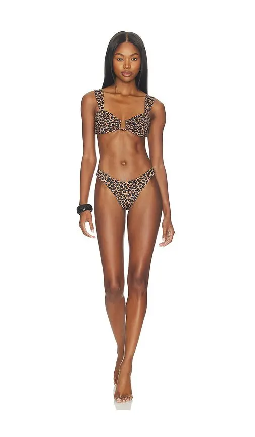 AWAY THAT DAY Fiji Bikini Bottom - Leopard Print