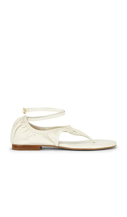 NORA LOZZA Flip Not Sandal - White
