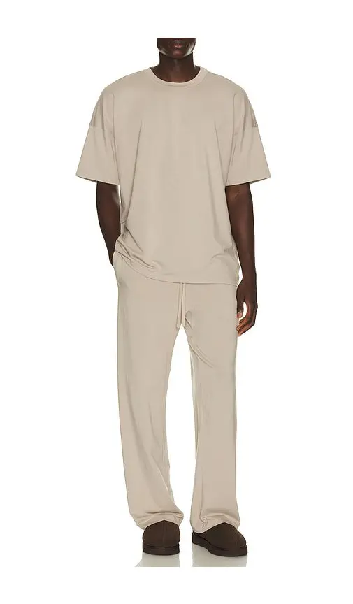 SKIMS Jersey Relaxed T-shirt In Neutral - Linen