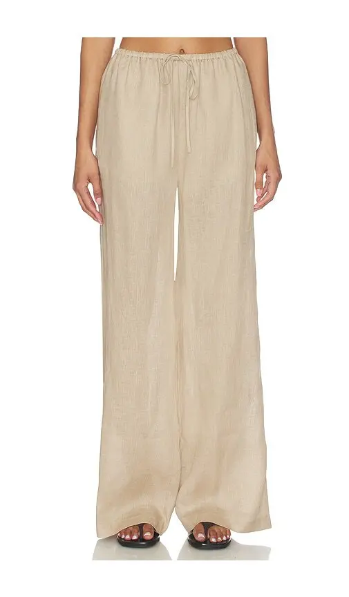 FRAME The Linen Lounge Pant - Flax