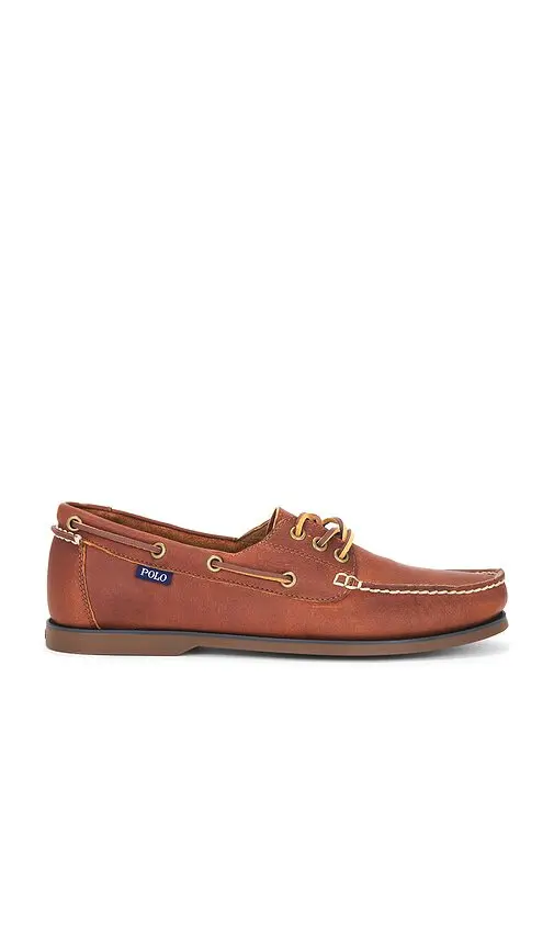 Polo Ralph Lauren Bienne Leather Boat Shoe - Tan