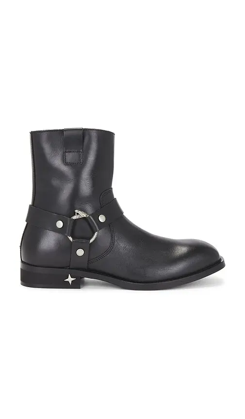 DUKE + DEXTER Harley Biker Boots - Black