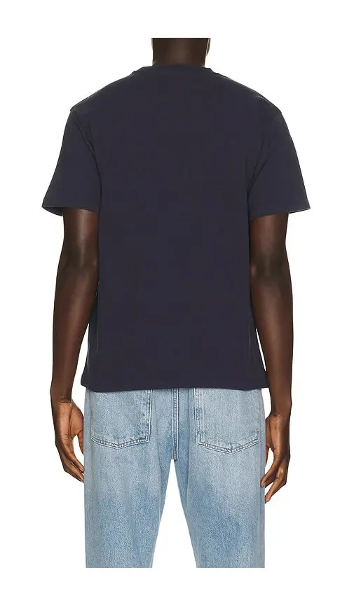 EDMMOND STUDIOS Duck Patch Tee In Navy - Plain Navy