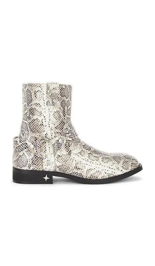 DUKE + DEXTER Harley Biker Boot - Snake Skin