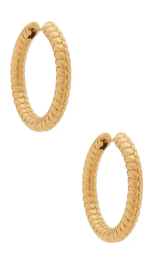JENNIFER FISHER Madison Huggie Earrings - Yellow Gold