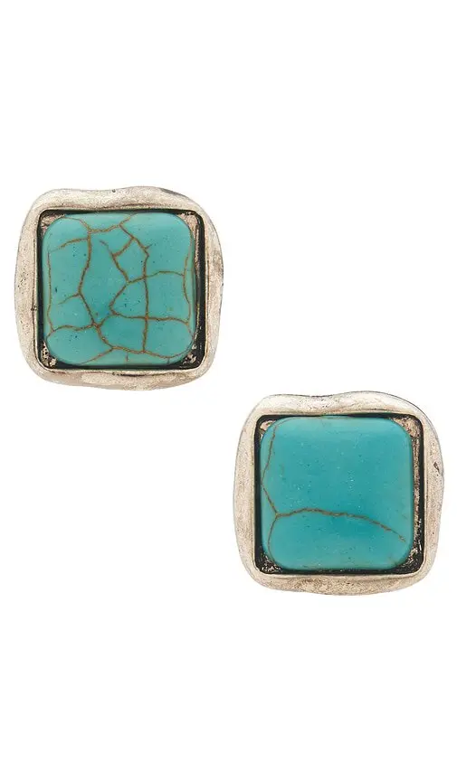 LOVERS AND FRIENDS Marcella Stud Earrings - Turquoise