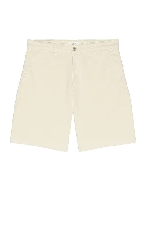 Nn07 Aden Twill Shorts - Ivory