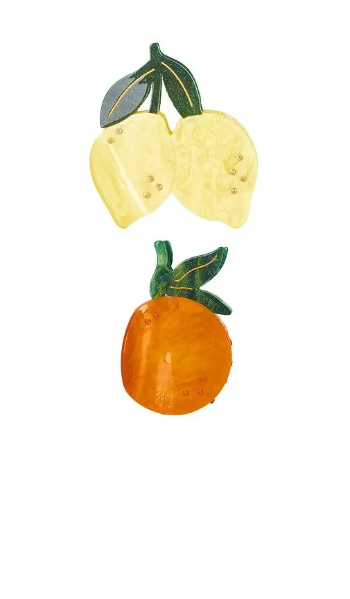 FRASIER STERLING Lemon Hair Clip Set