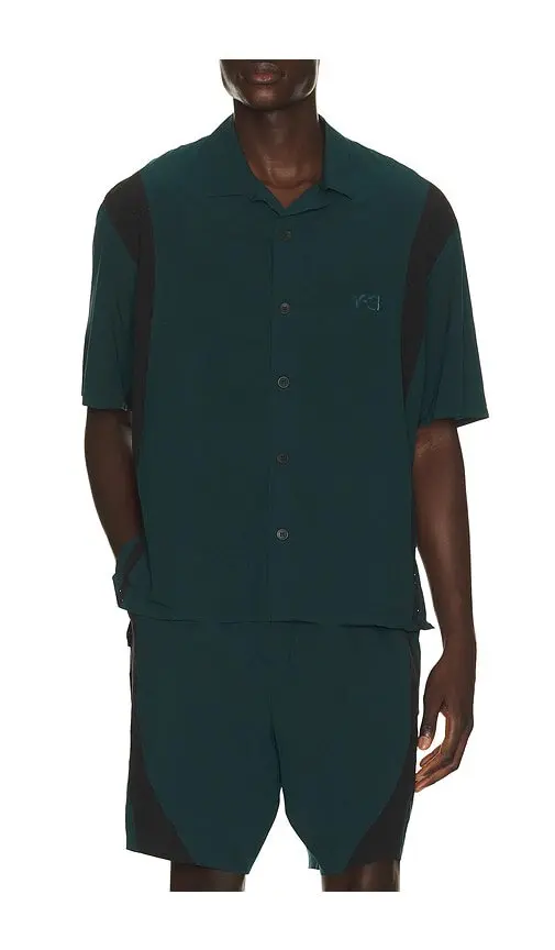 Y3 Shirt In Dark Green - Aurivy