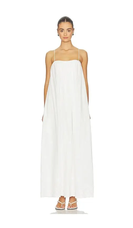 STONE COLD FOX X Abigail Maxi Dress In White - Soft White