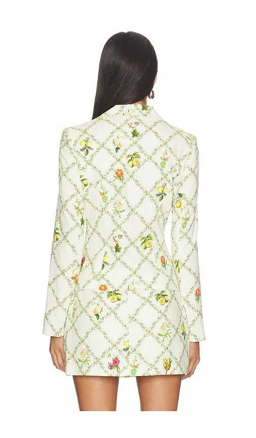 Amanda Uprichard Alana Jacket - Trellis Print