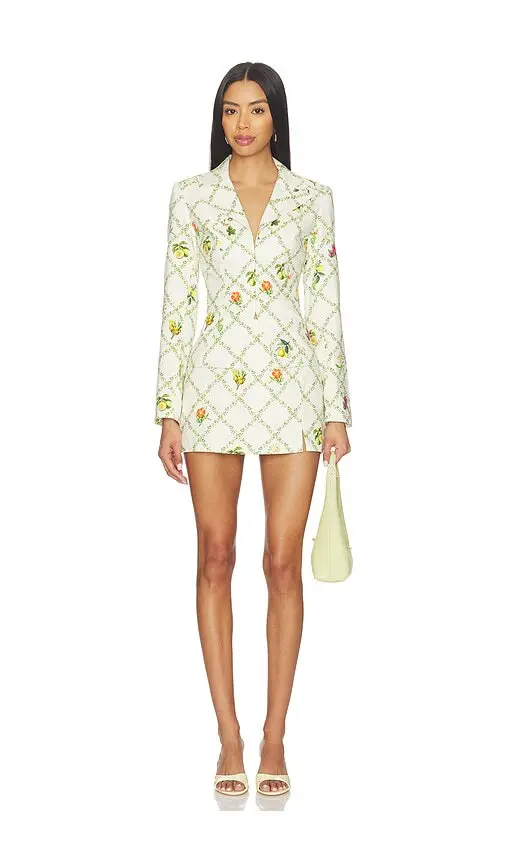 Amanda Uprichard Alana Jacket - Trellis Print
