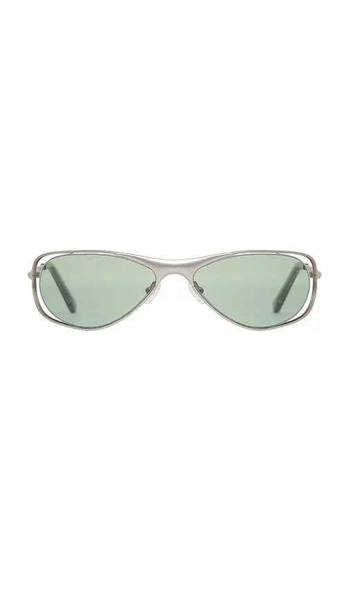 BRU EYEWEAR Tommy Sunglasses In Metallic Silver - Swamp