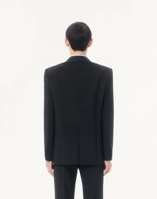 Valentino Garavani Double-breasted Wool Jacket - Black