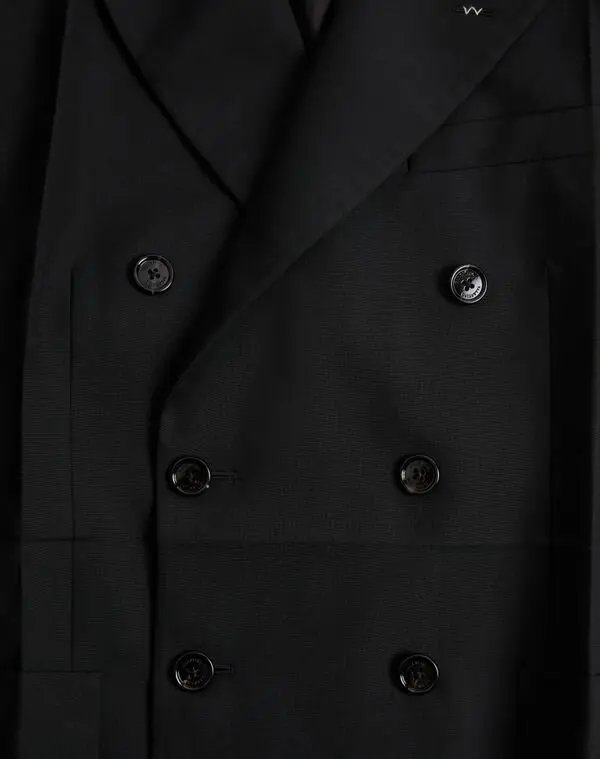 Valentino Garavani Double-breasted Wool Jacket - Black