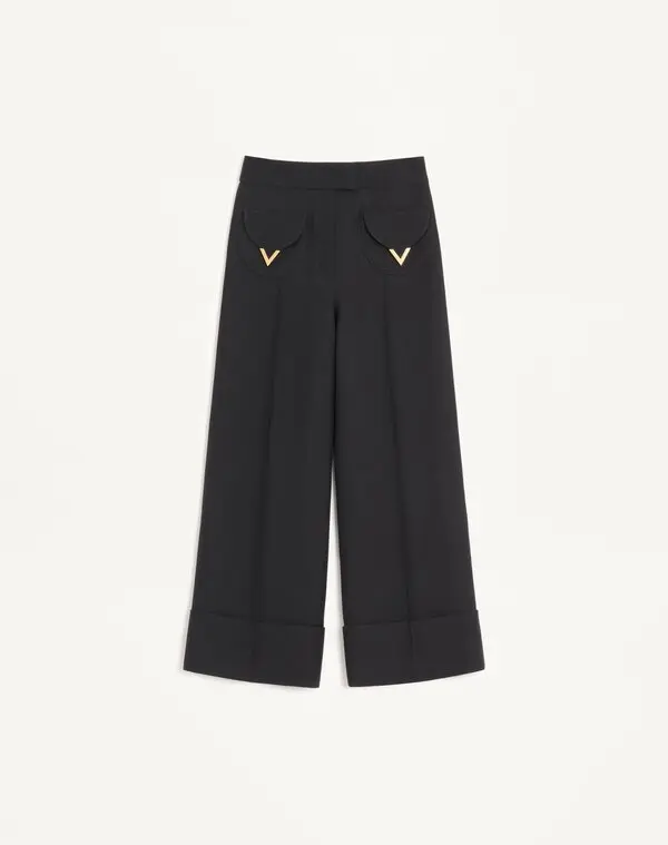 Valentino Garavani Crepe Couture Trousers - Black