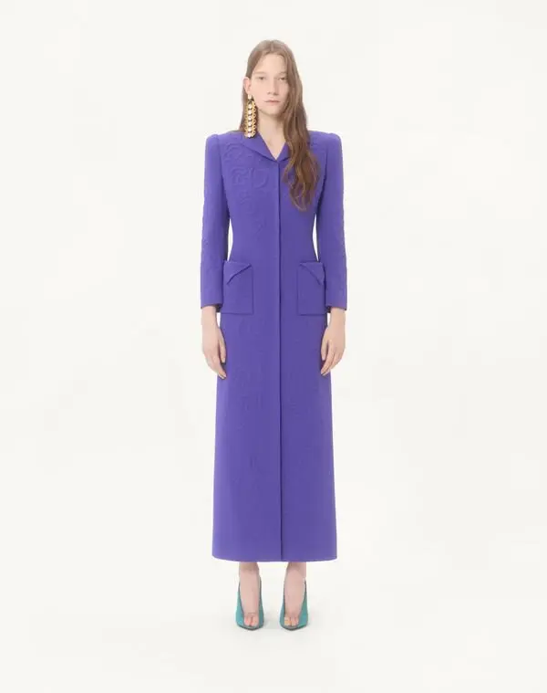 Valentino Garavani Embroidered Cady Satin Coat