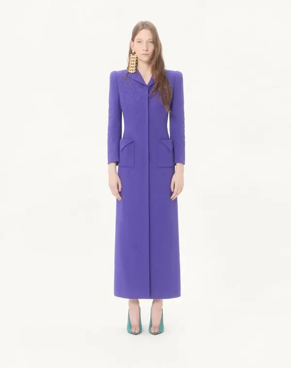 Valentino Garavani Embroidered Cady Satin Coat