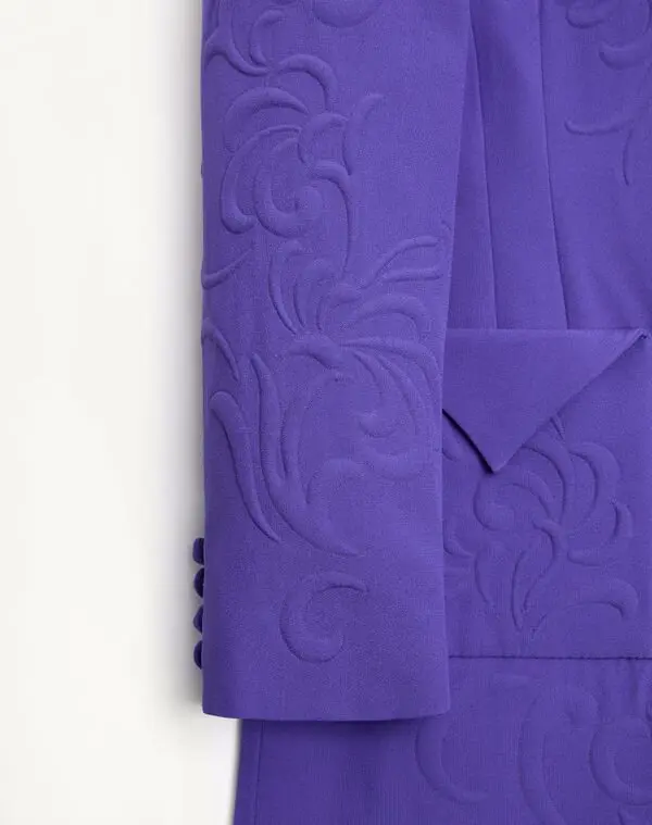 Valentino Garavani Embroidered Cady Satin Coat