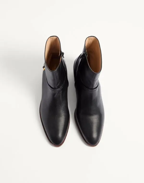 Valentino Garavani Pat Ankle Boot In Kidskin