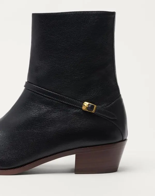 Valentino Garavani Pat Ankle Boot In Kidskin