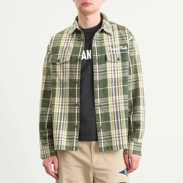 HUMAN MADE Heart Patch Check Shirt