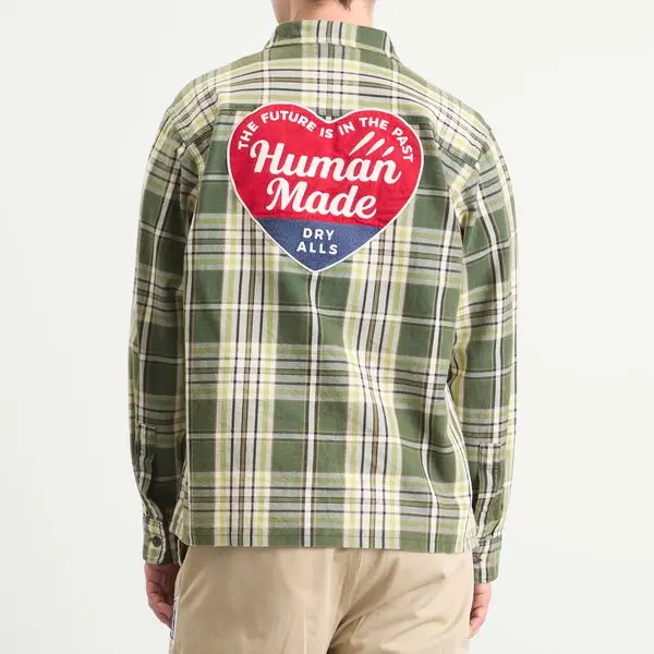 HUMAN MADE Heart Patch Check Shirt