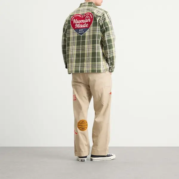 HUMAN MADE Heart Patch Check Shirt