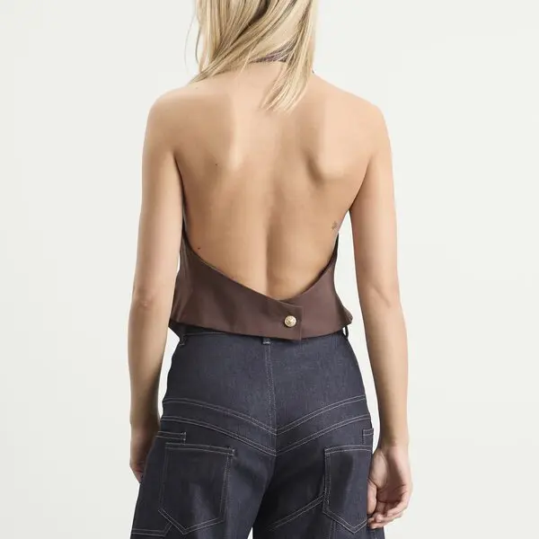 TOLU COKER Halter Waistcoat